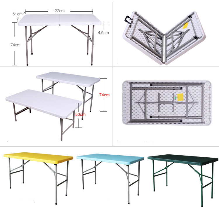 Exhibition use Plastic Folding Table from China manufacturer - Shanghai ...